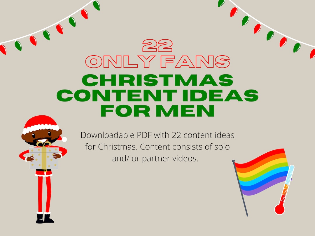 Onlyfans & Fansly Christmas Ideas for Men 20 Ideas PDF Instant Digital Download - Etsy