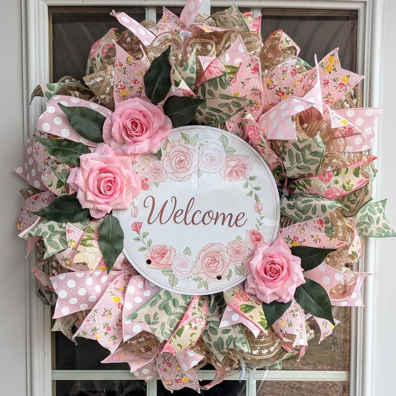 Rose Wreath - Etsy