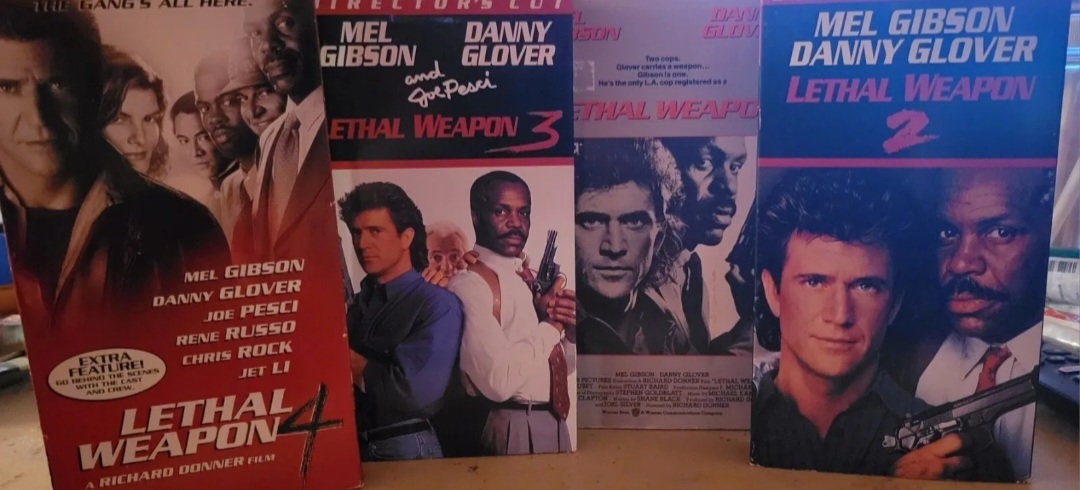 Lethal Weapon Vhs Movies 1-4 - Etsy