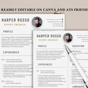 Devops Engineer CV Resume Template for Canva Professional CV Template ...