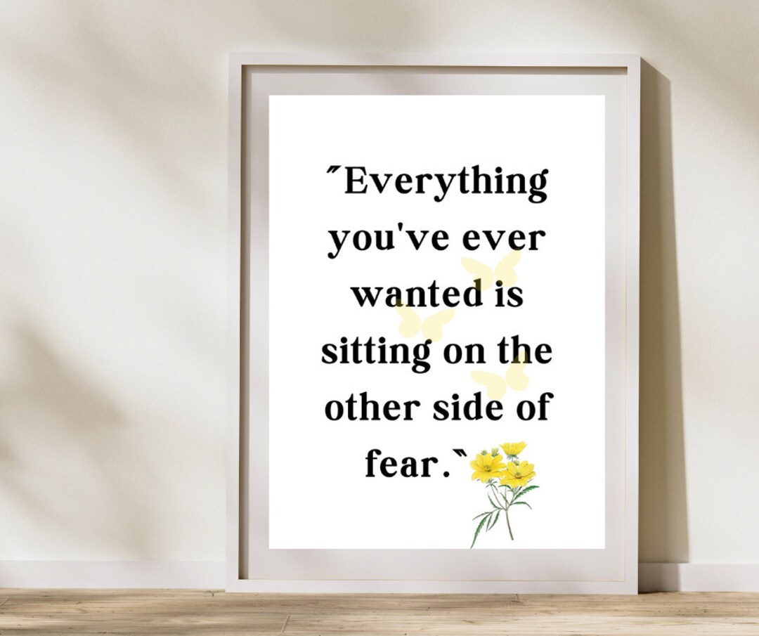 Courage Motivational Wall Art Inspirational Wall Art - Etsy