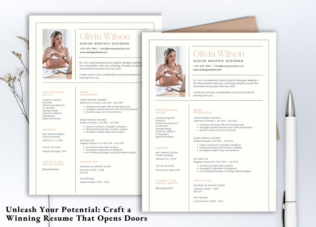 INNOVATIVE Resume Template for Canva, Professional CV Template, Canva ...