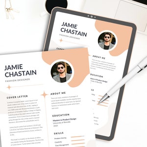 Fashion Designer Resume Template for Canva Professional CV Template ...