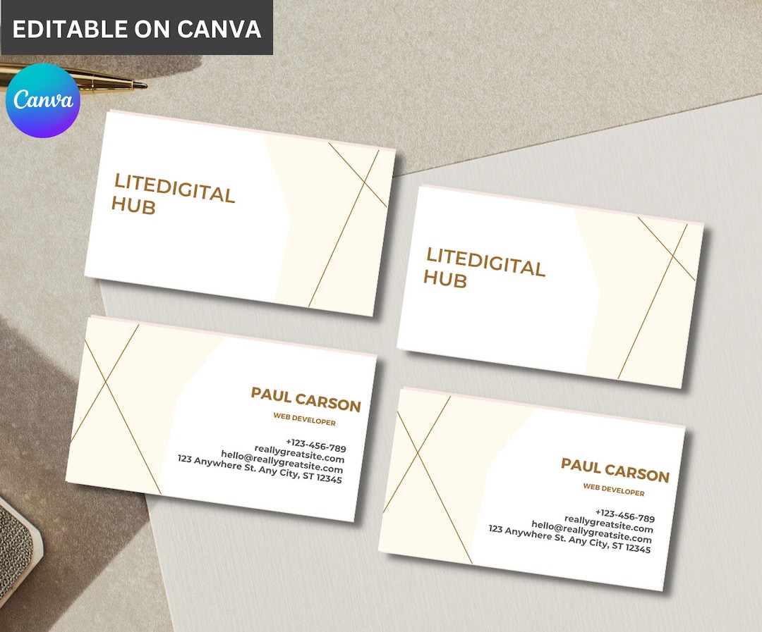 WEB DEVELOPER Business Card Template Business Card Template - Etsy