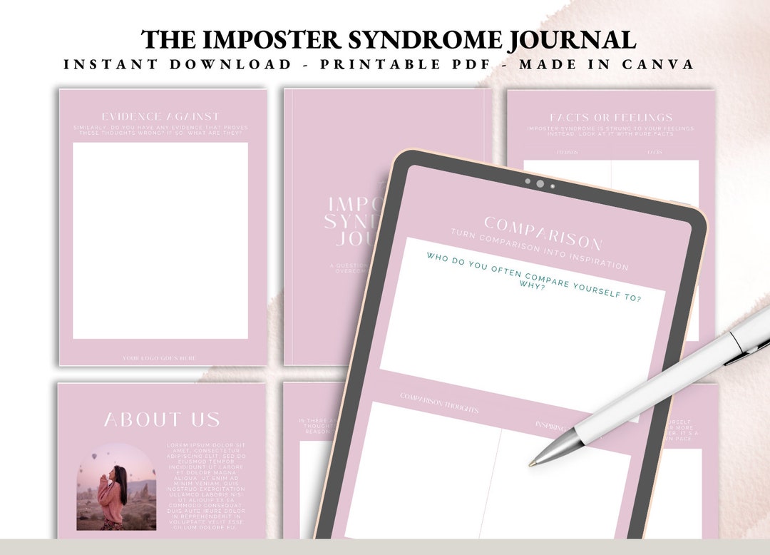Imposter Syndrome Journal.pdf Imposter Syndrome Mindset - Etsy