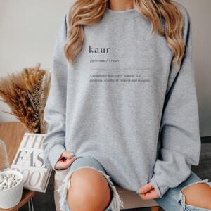 Kaur Crewneck, Sikhi Sweater, Princess Crewneck, Women's Kaur ...