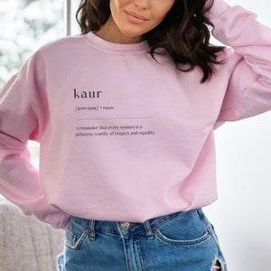 Kaur Crewneck, Sikhi Sweater, Princess Crewneck, Women's Kaur ...