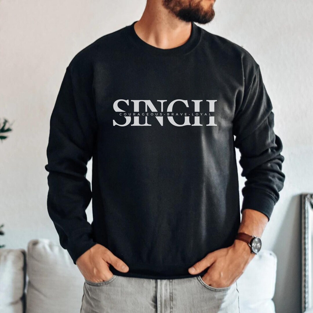 Original Singh Sweatshirt, Punjabi Shirt, Sikh Shirt, Singh Shirt, Desi ...