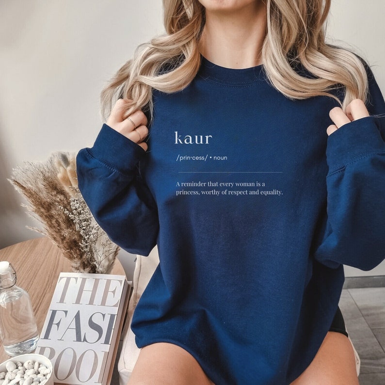 Kaur Crewneck, Sikhi Sweater, Princess Crewneck, Women's Kaur ...