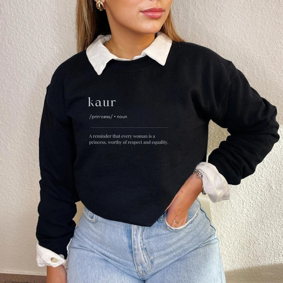 Kaur Crewneck, Sikhi Sweater, Princess Crewneck, Women's Kaur ...