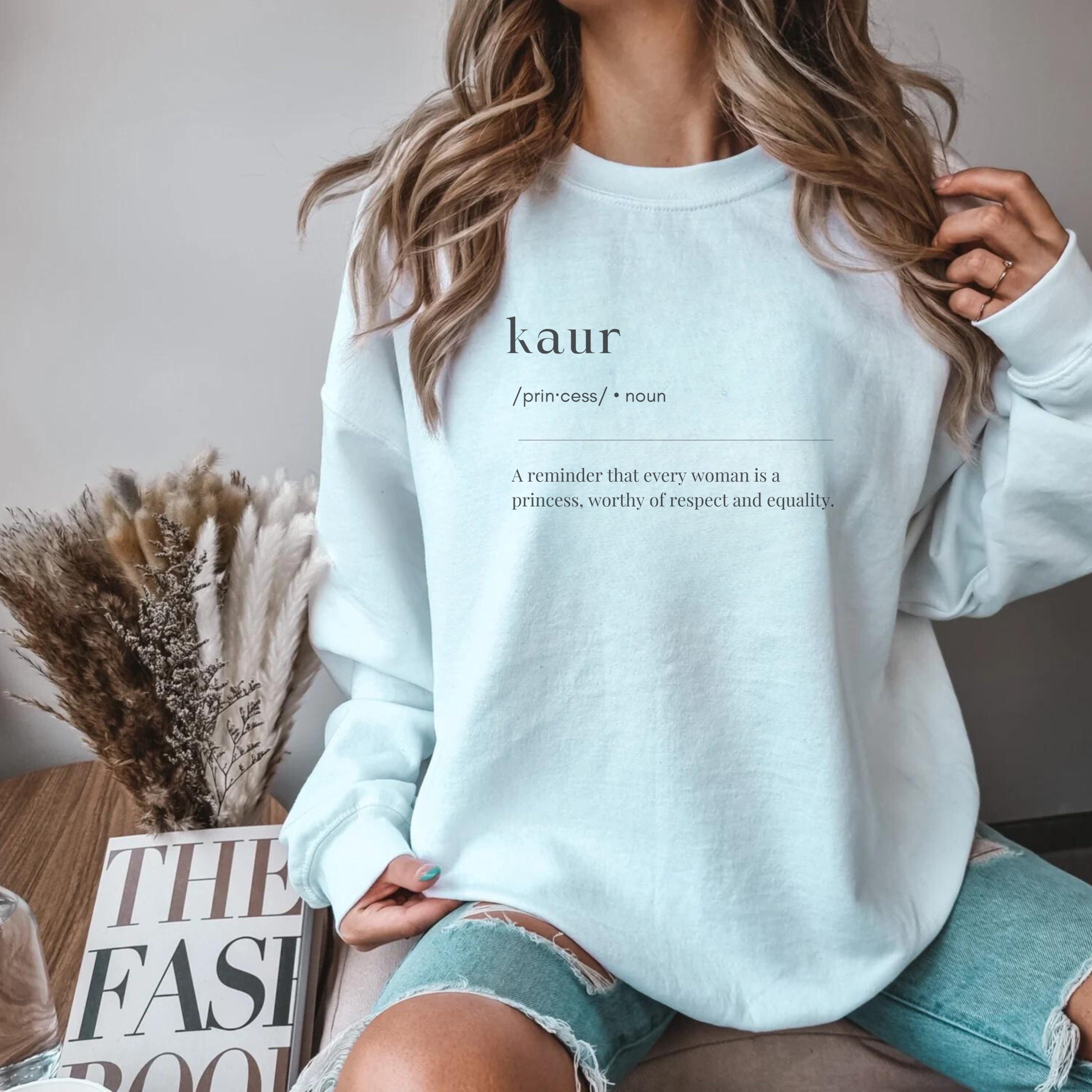 Kaur Crewneck, Sikhi Sweater, Princess Crewneck, Women's Kaur ...