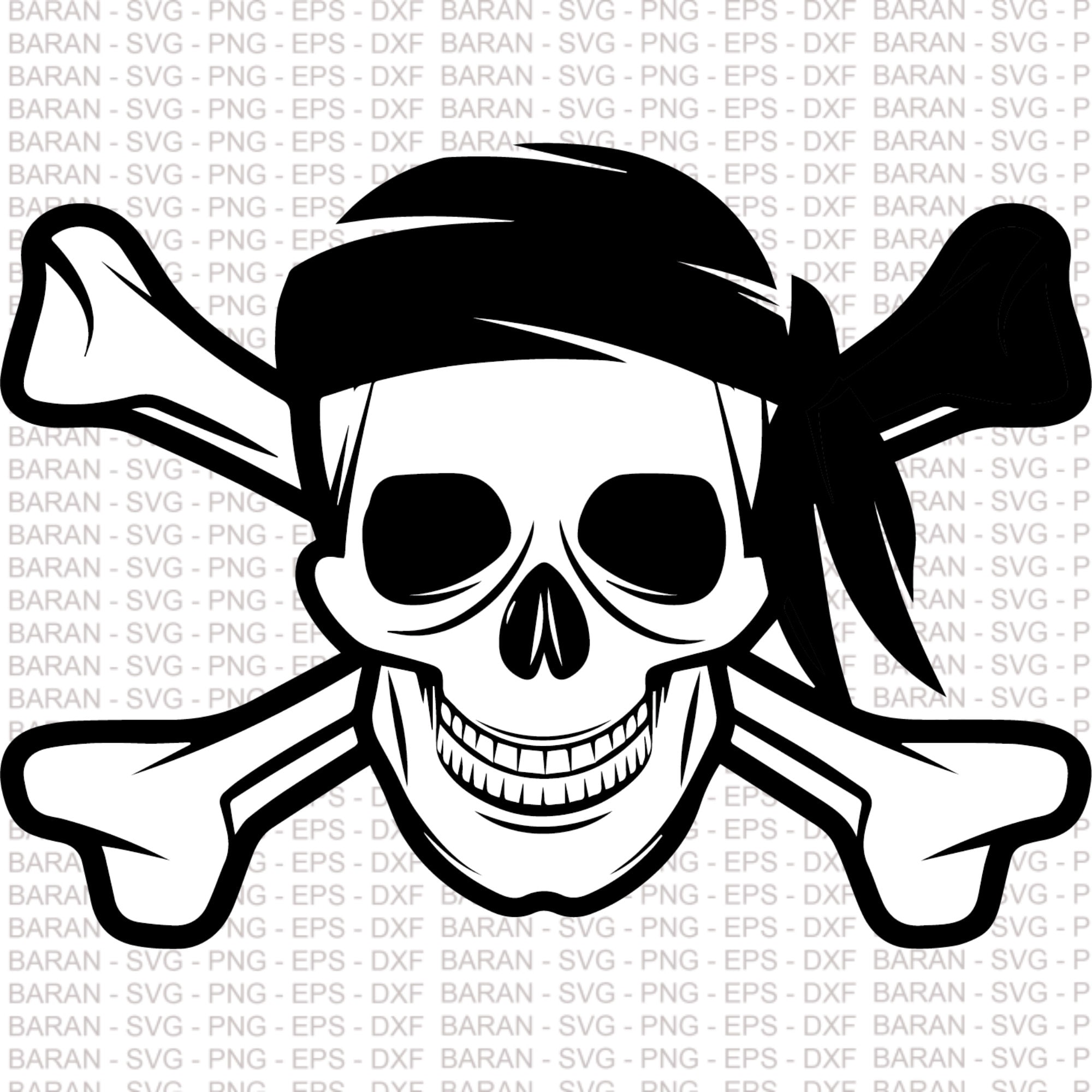 Kids Pirate Skull Clip Art