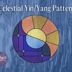 Celestial Yin/yang Stained Glass Pattern - Etsy