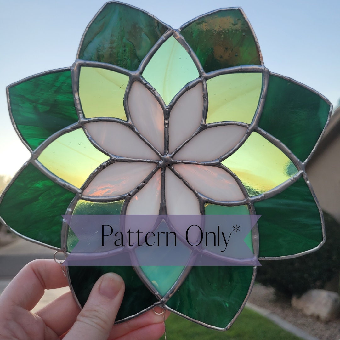 3 Mandala Stained Glass Patterns - Etsy