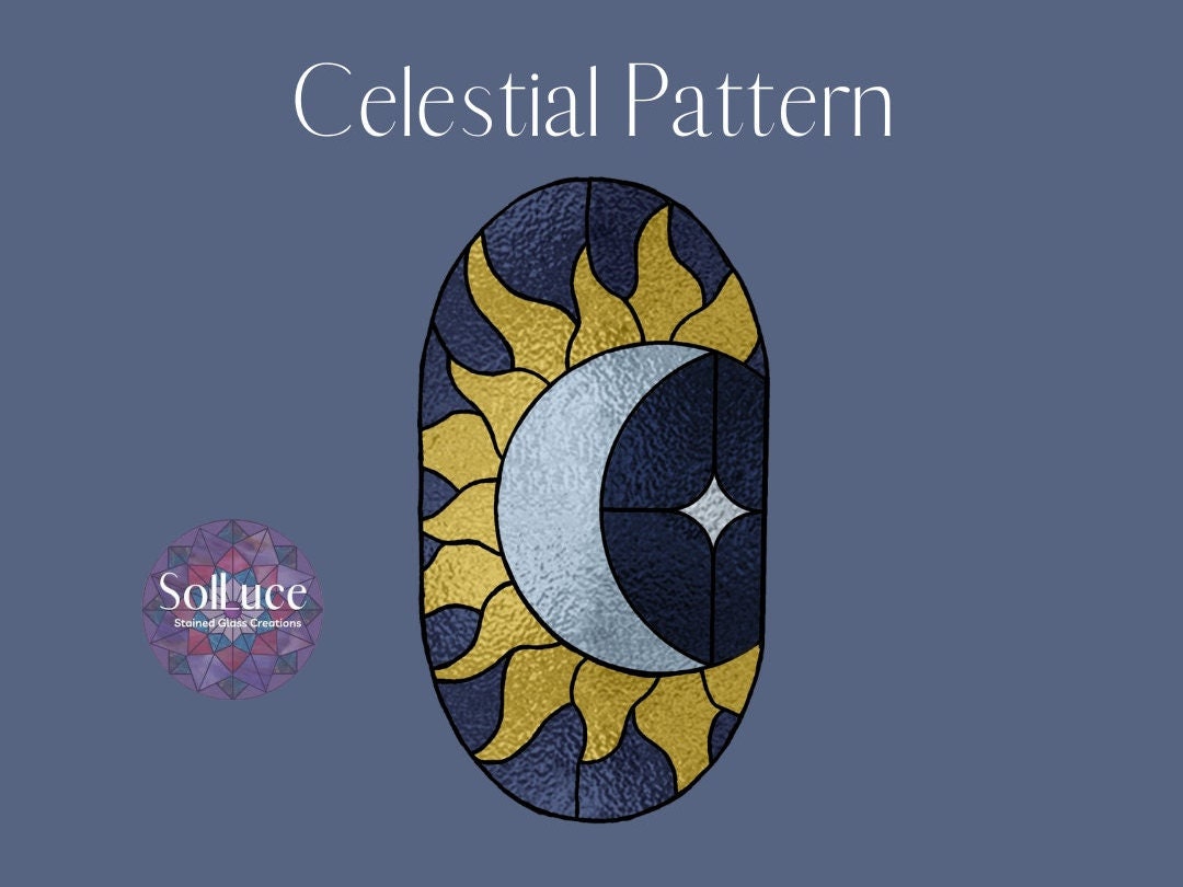 Celestial Stained Glass Pattern - Etsy
