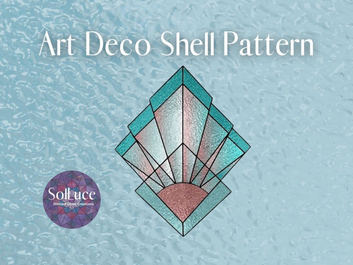 Art Deco Shell Stained Glass Pattern - Etsy