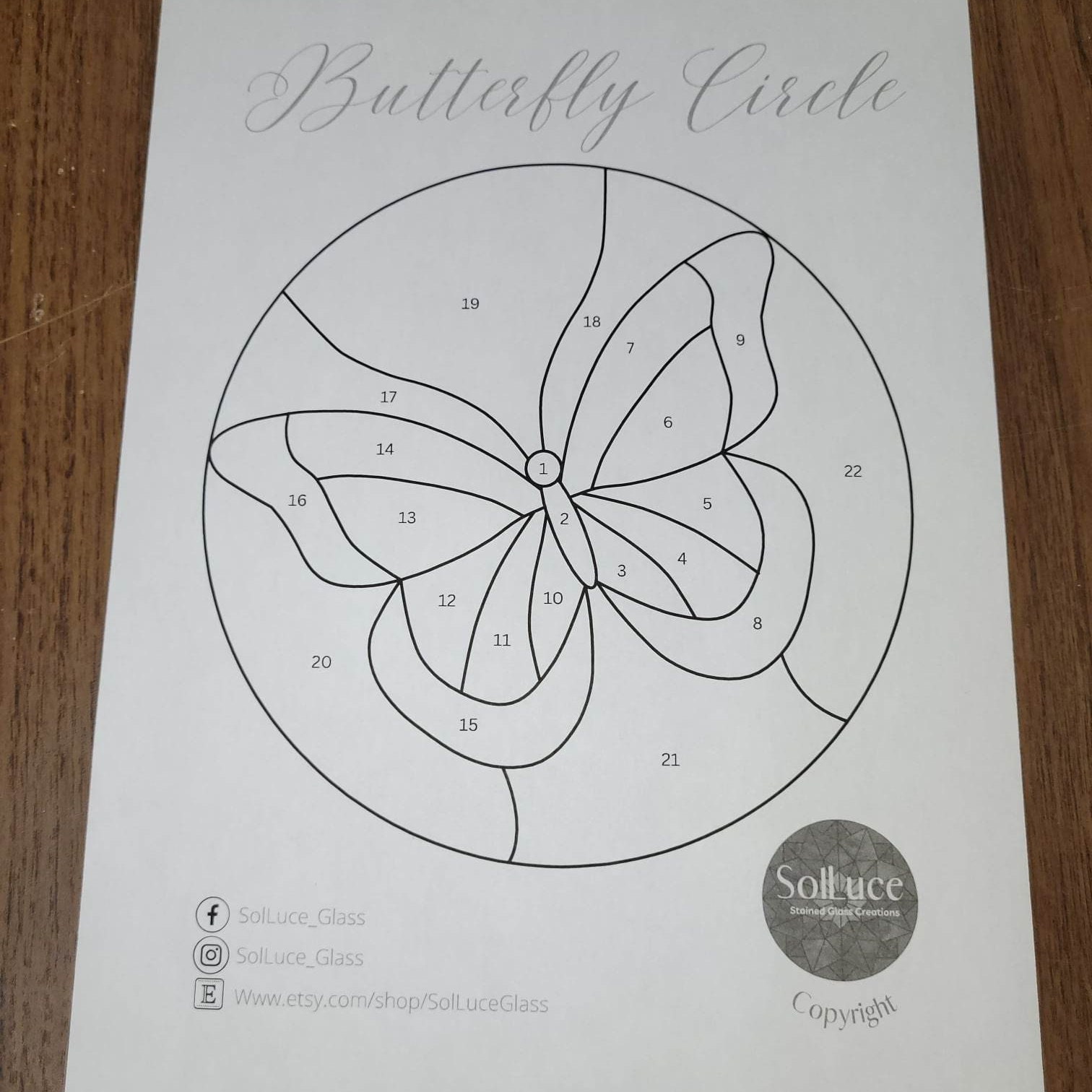 Two Butterfly Stained Glass Patterns - Etsy