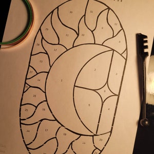 Celestial Stained Glass Pattern - Etsy