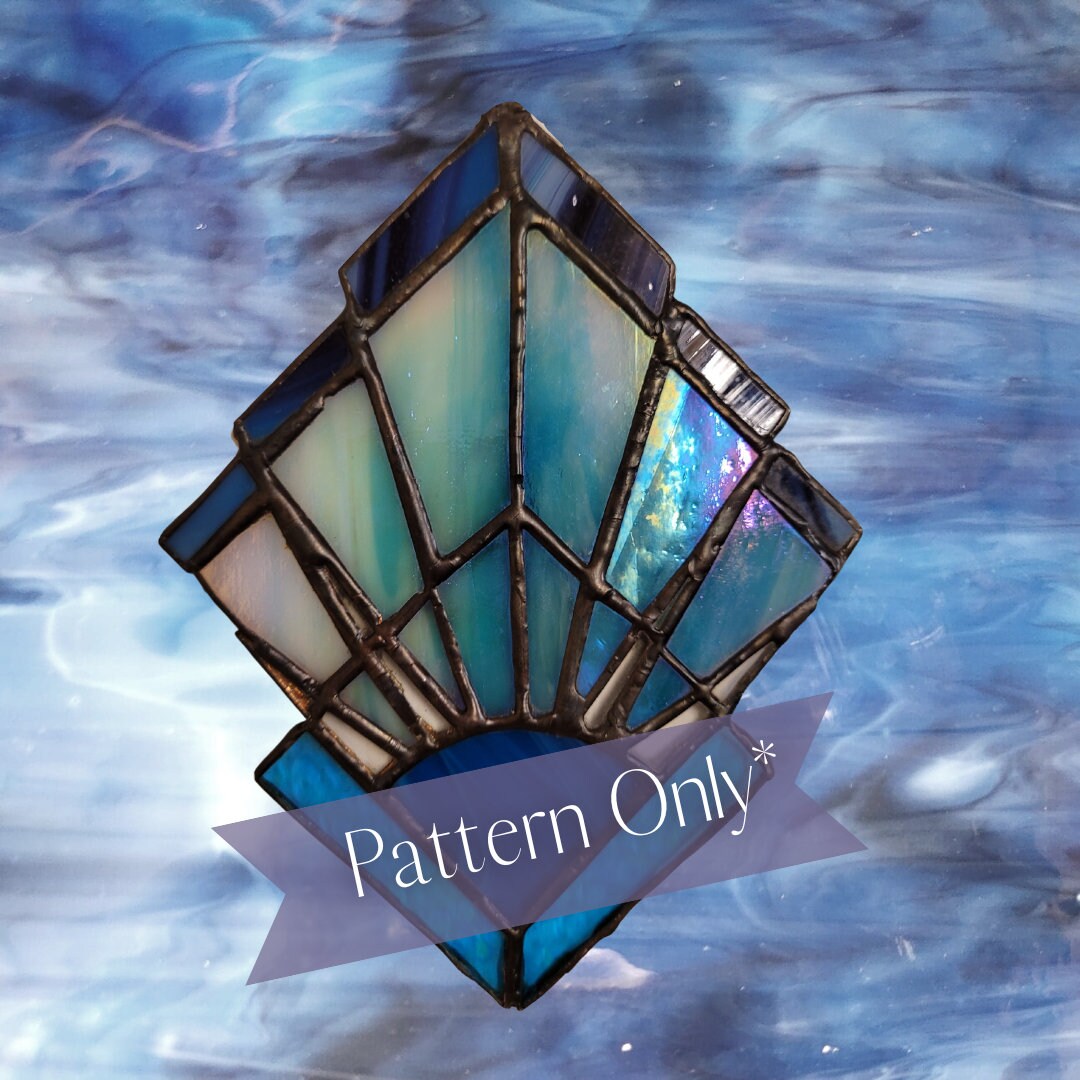 Art Deco Shell Stained Glass Pattern - Etsy