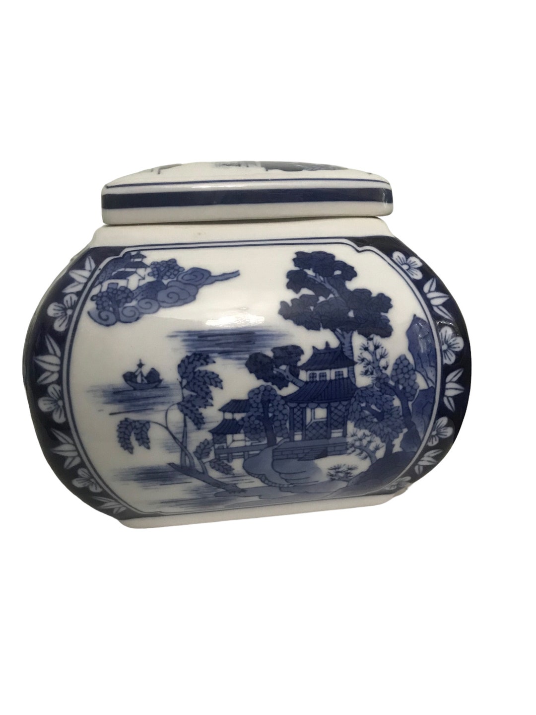 Vintage Blue Willow Bombay Ginger Jar - Etsy