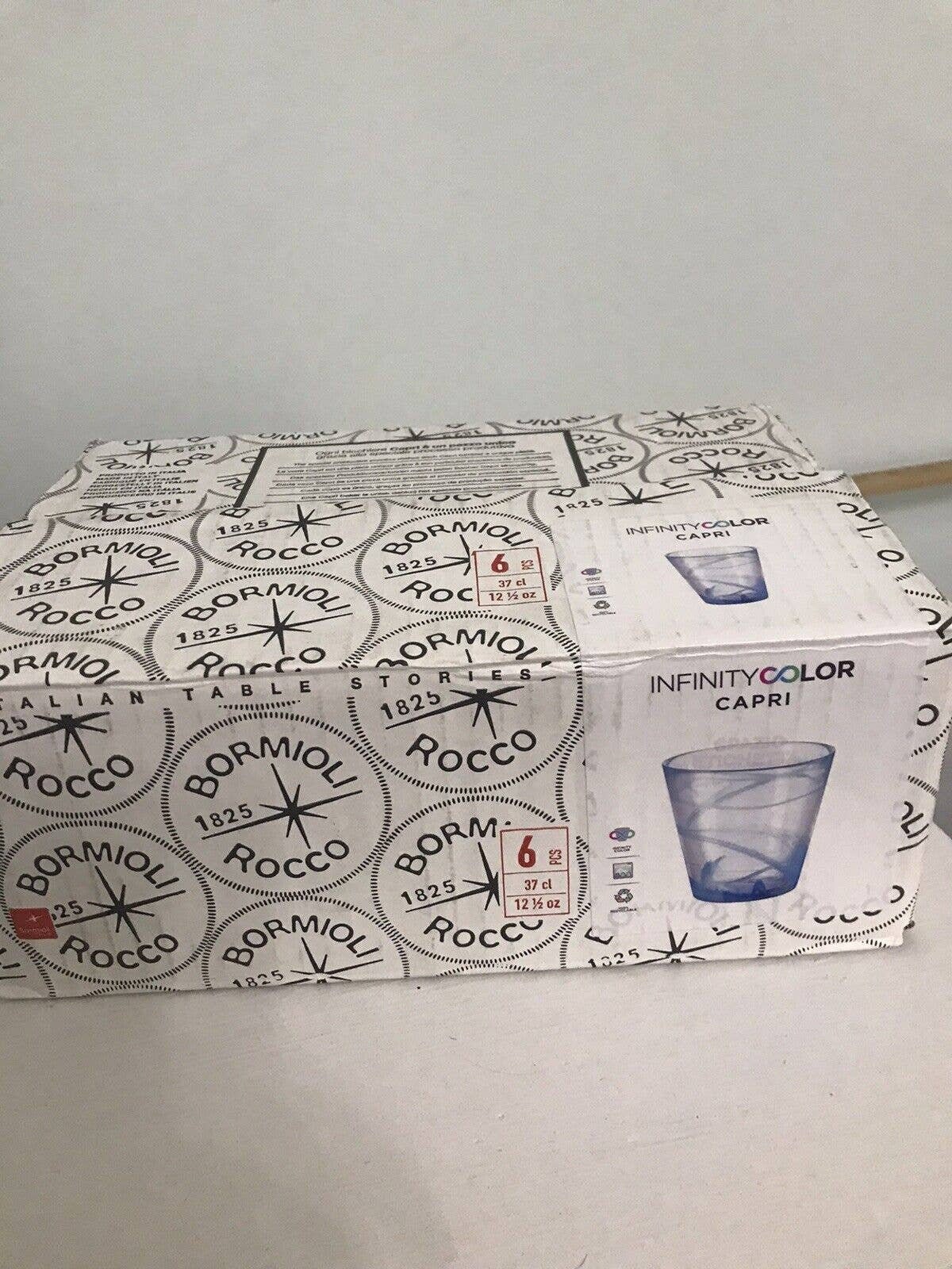 Murano Italian Bormioli Rocco Cobalt Blue Swirl Glass Tumblers 12 Oz ...