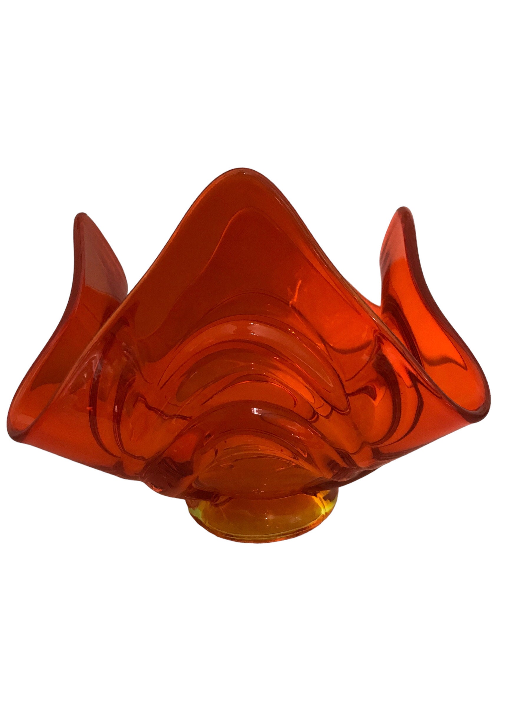 Epic Loop Viking Compote Persimmon Amberina Vintage Glass Decor ...