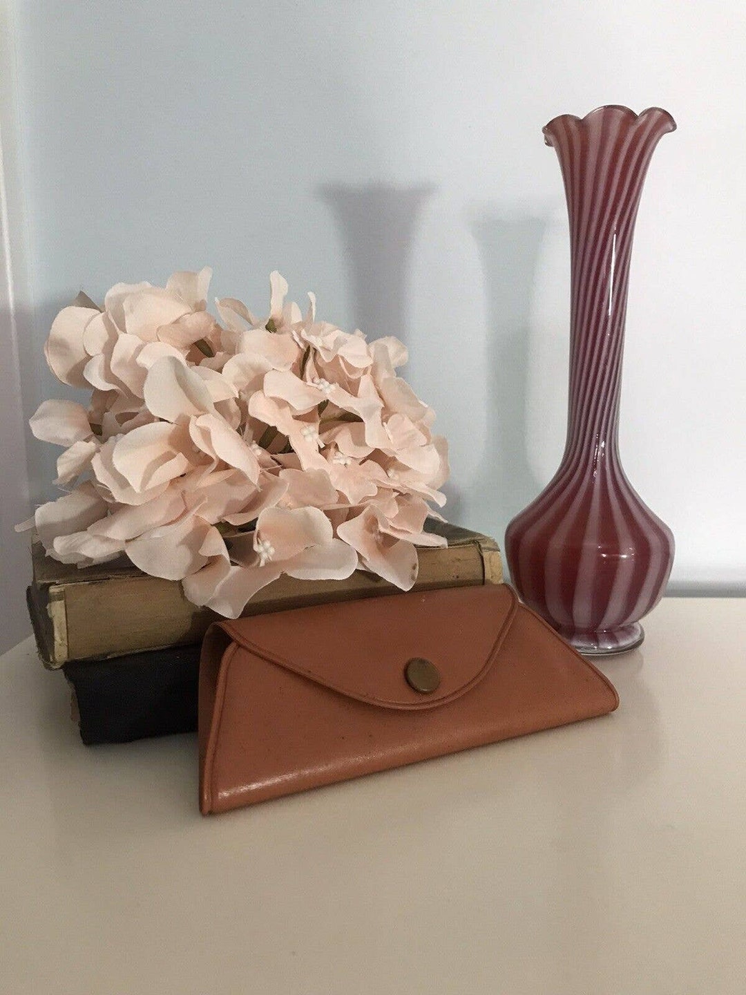 Vintage Bimini Lauscha Pink Swirl Fluted & Scalloped Vase 7 Inch - Etsy