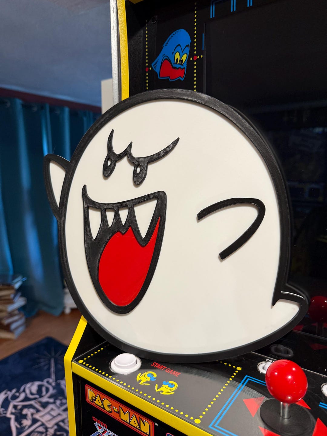 Ghost Boo From Mario Brothers Bros 3D Wall Art - Etsy