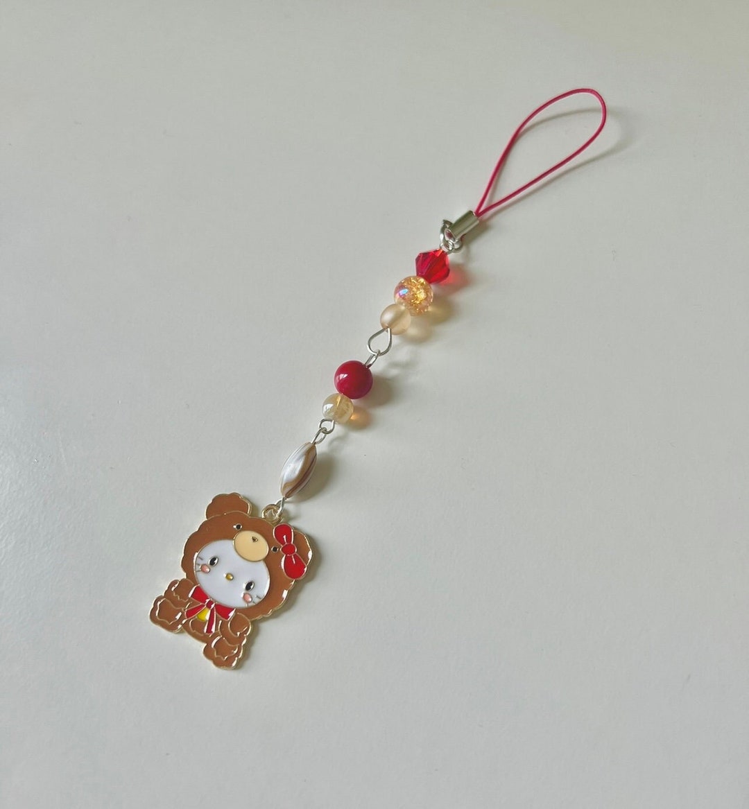 Hello Kitty Phone Charm - Etsy