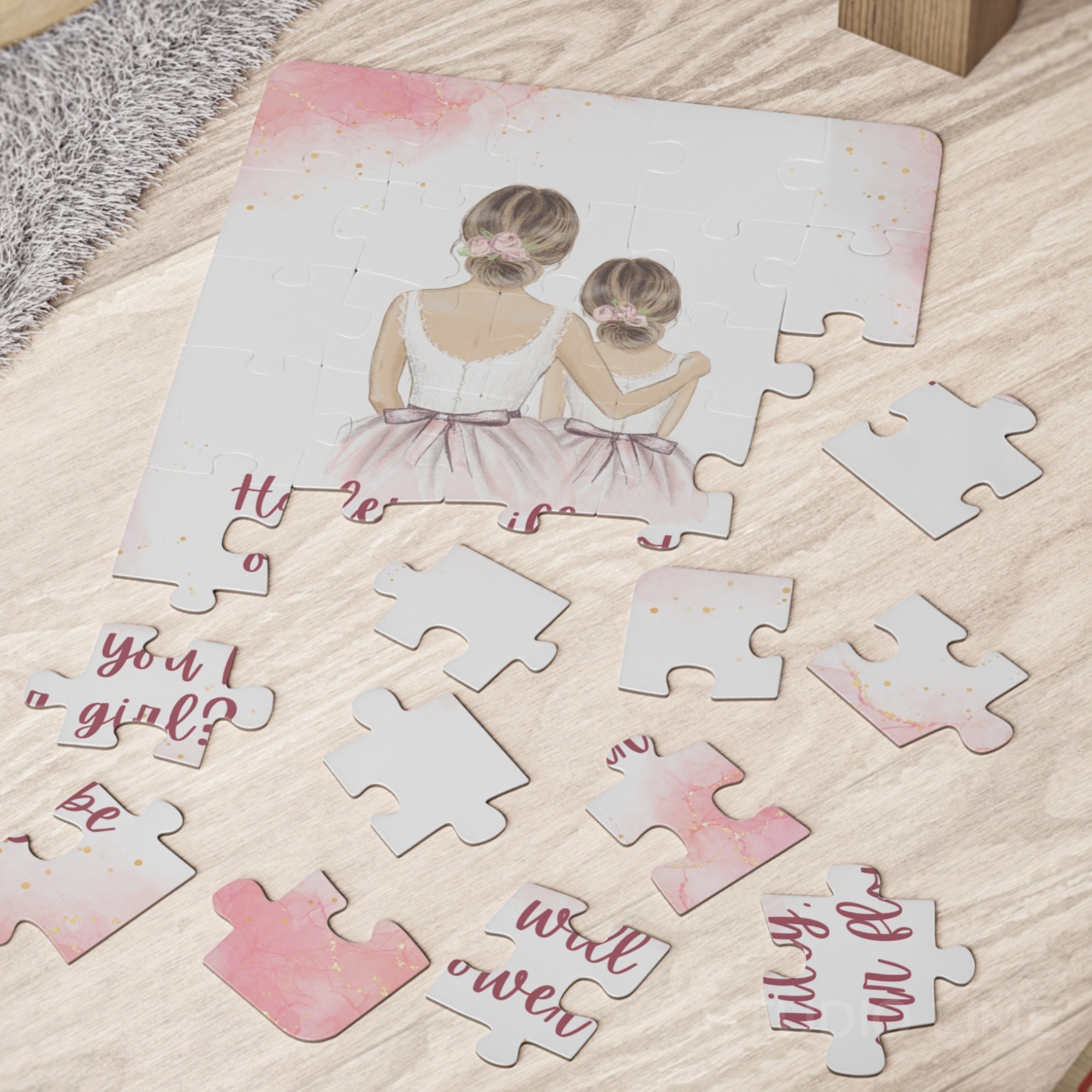 Flower Girl Proposal Puzzle Box, Flower Girl Gift, Personalized Will ...