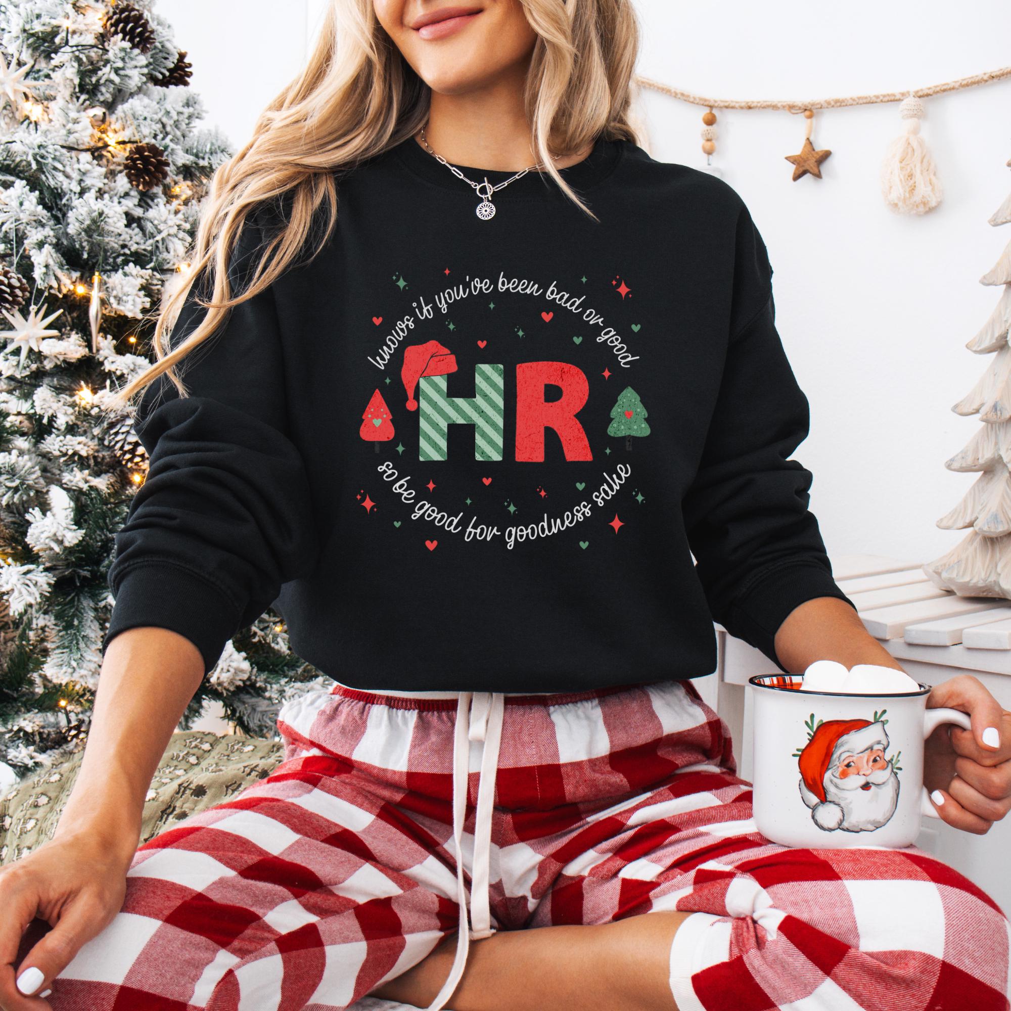 HR Holiday Sweatshirt, Human Resources Christmas Crewneck Cute Holiday ...