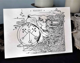 SEAL OF MARBAS Goetia Coin Margas Coin Pendant - Etsy