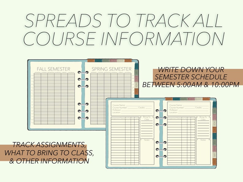 Digital Academic Planner 2022-2023 Student - Etsy