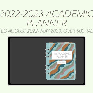 Digital Academic Planner 2022-2023 Student - Etsy