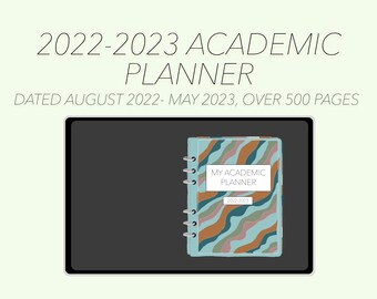 2022-2023 Digital Student Planner, Goodnotes Compatible, Landscape ...