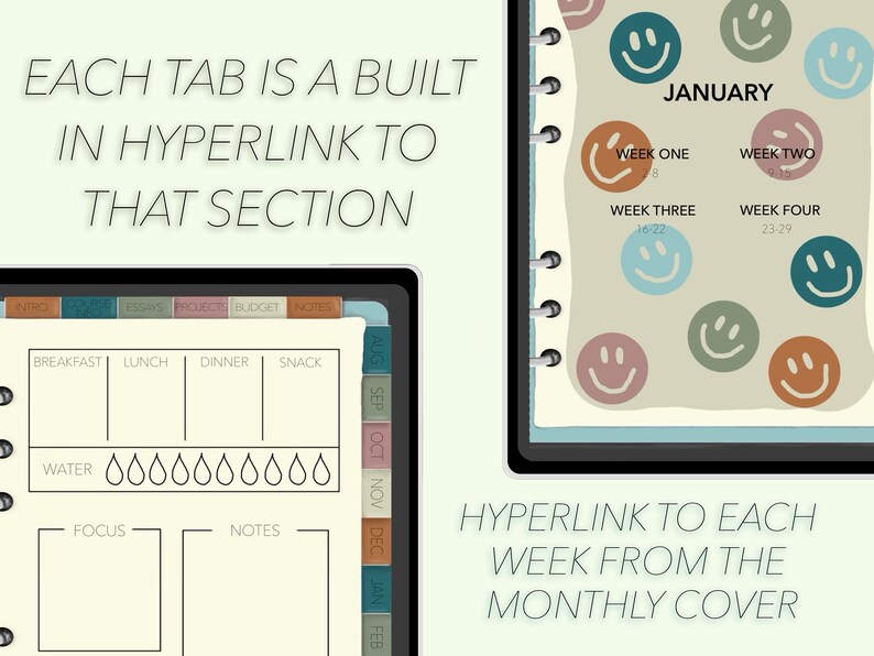 Digital Academic Planner 2022-2023 Student - Etsy