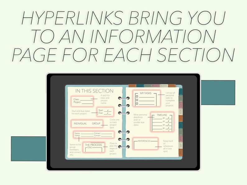 Digital Academic Planner 2022-2023 Student - Etsy