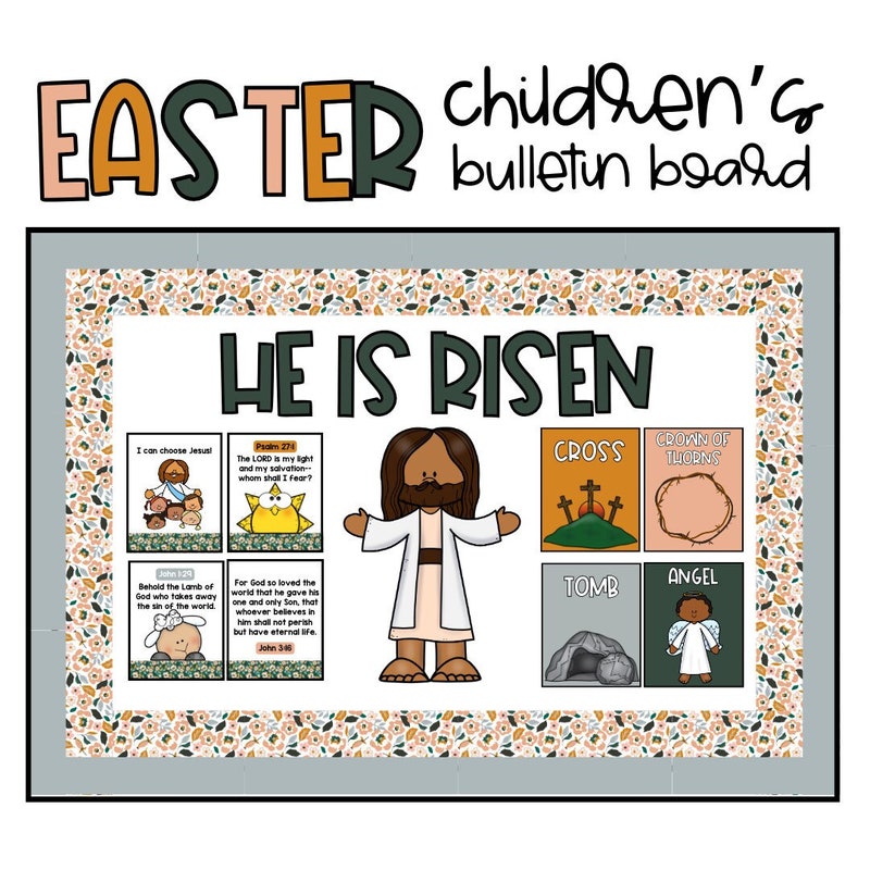Easter Bulletin Boards for Church - Etsy