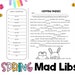 Spring Activities | Parts of Speech | Mad Libs Game for Kids - Etsy