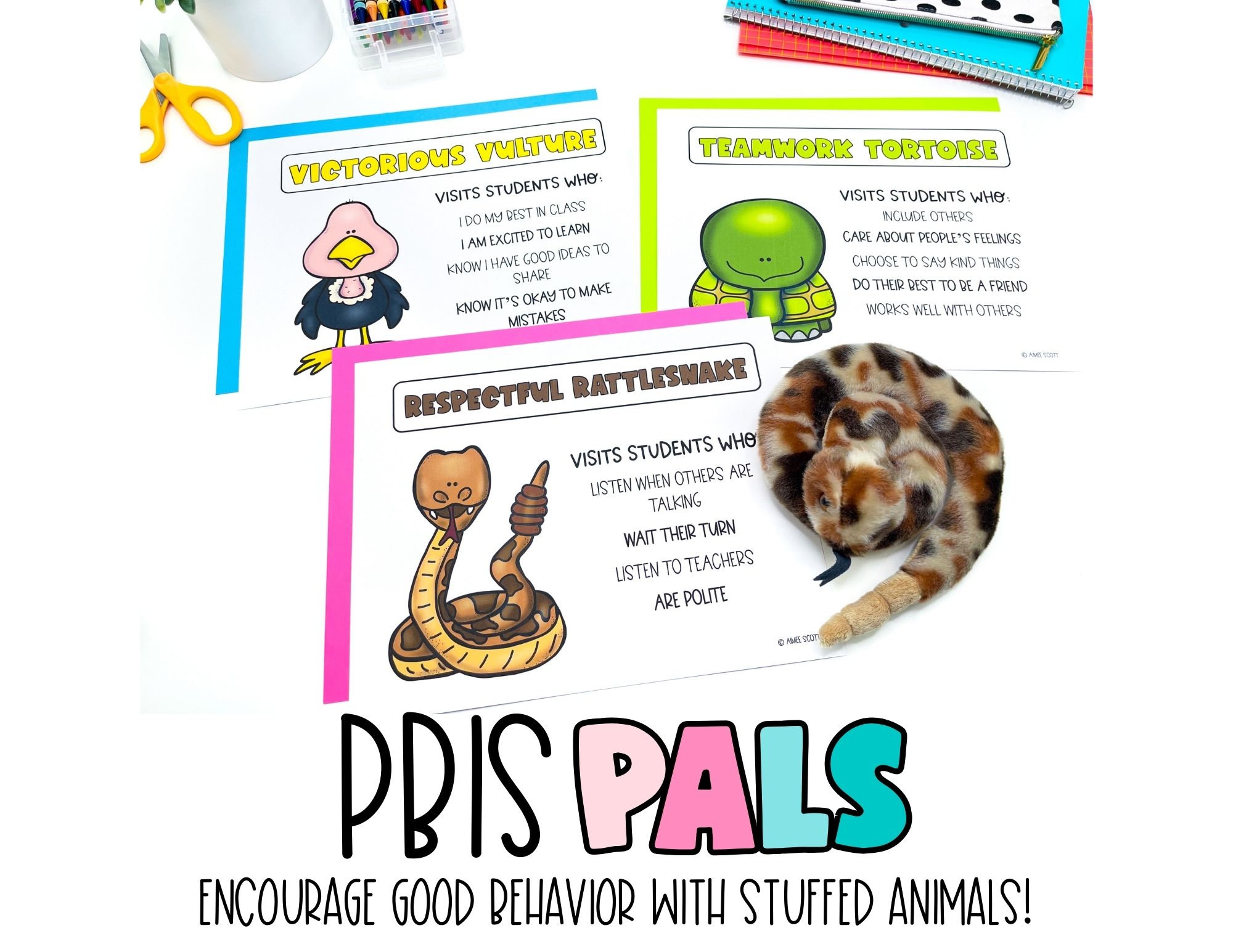 PBIS Pals | Desert Animal Pack | Classroom Decor Behavior Management ...