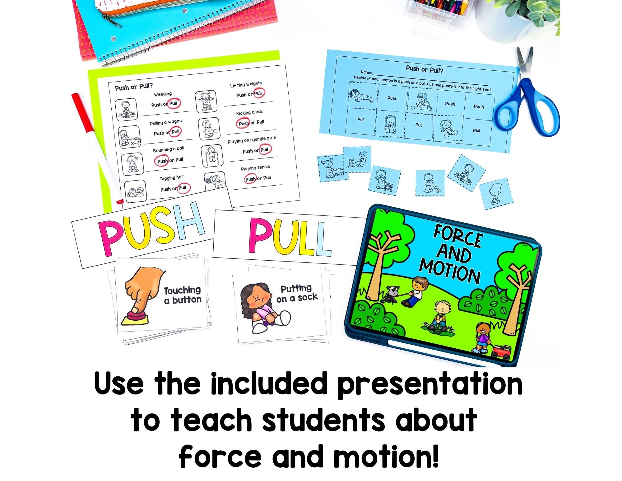 Force and Motion Fun Science Activities Science Presentation Teacher ...