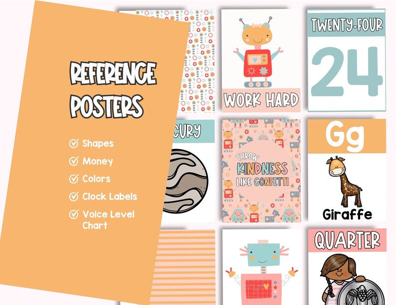 Robot Classroom Decor Bundle | Editable Classroom Transformation ...