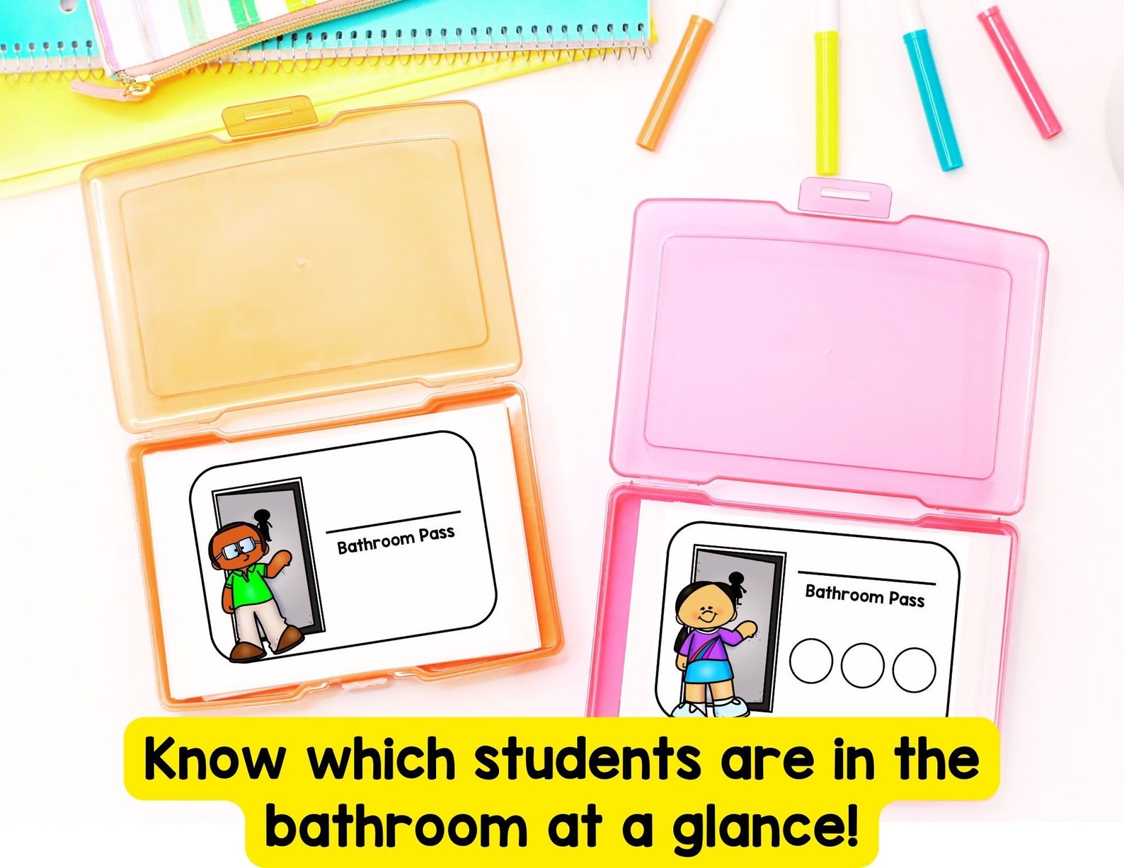 Bathroom Pass | Restroom Passes Printable | Elementary School ...