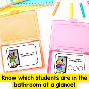 Bathroom Pass | Restroom Passes Printable | Elementary School ...