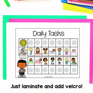 Kids Daily Responsibilities Chart | Printable Daily Routine | Chore Chart | Morning/evening ...