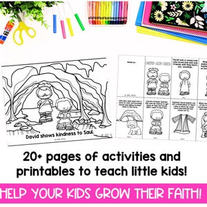 Interactive Bible Lesson: David and Saul - Sunday School Activities ...