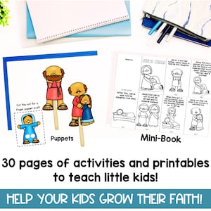 Jesus Heals FULL Bible Lesson for Little Kids, Homeschool Activities ...