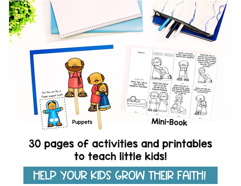 Jesus Heals FULL Bible Lesson for Little Kids, Homeschool Activities ...