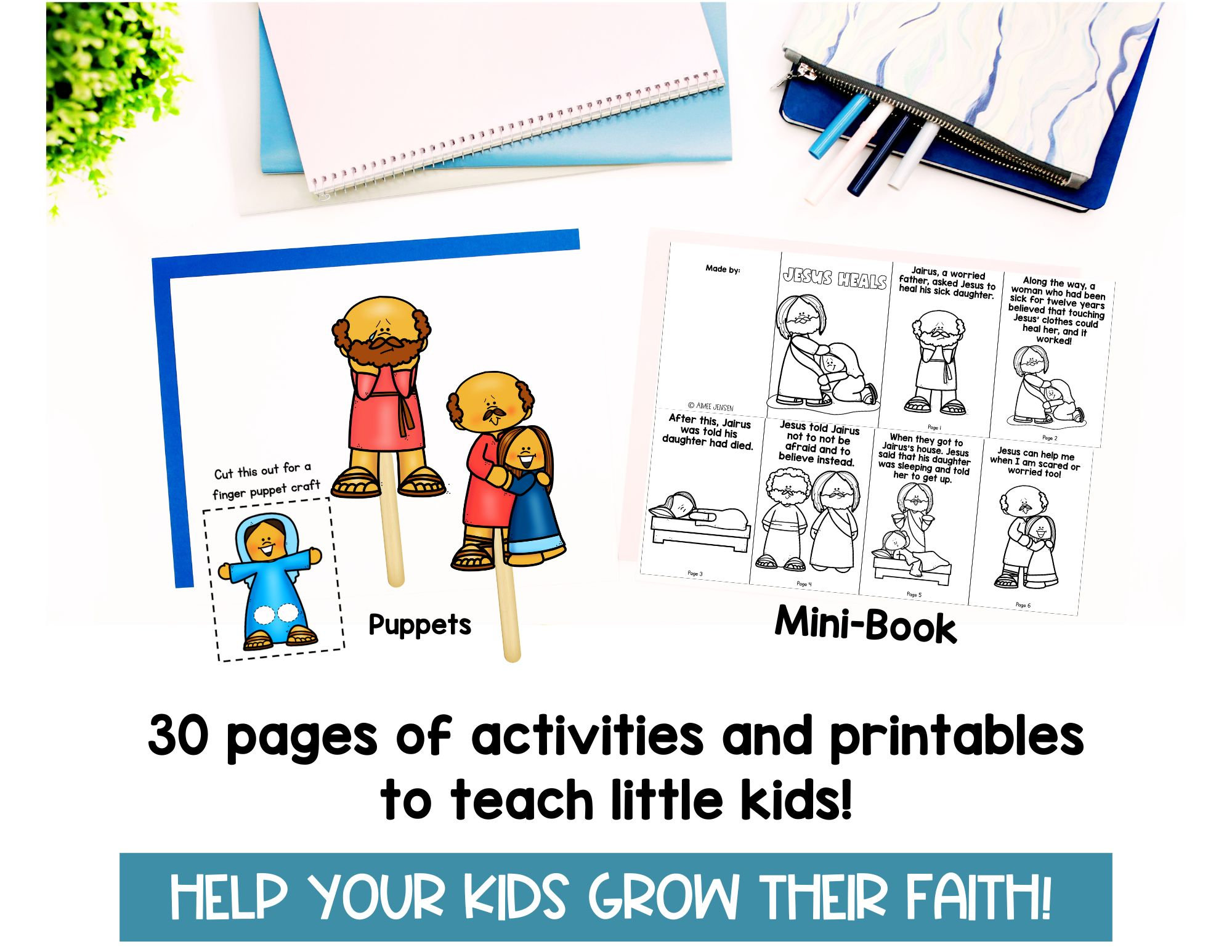 Jesus Heals FULL Bible Lesson for Little Kids, Homeschool Activities ...