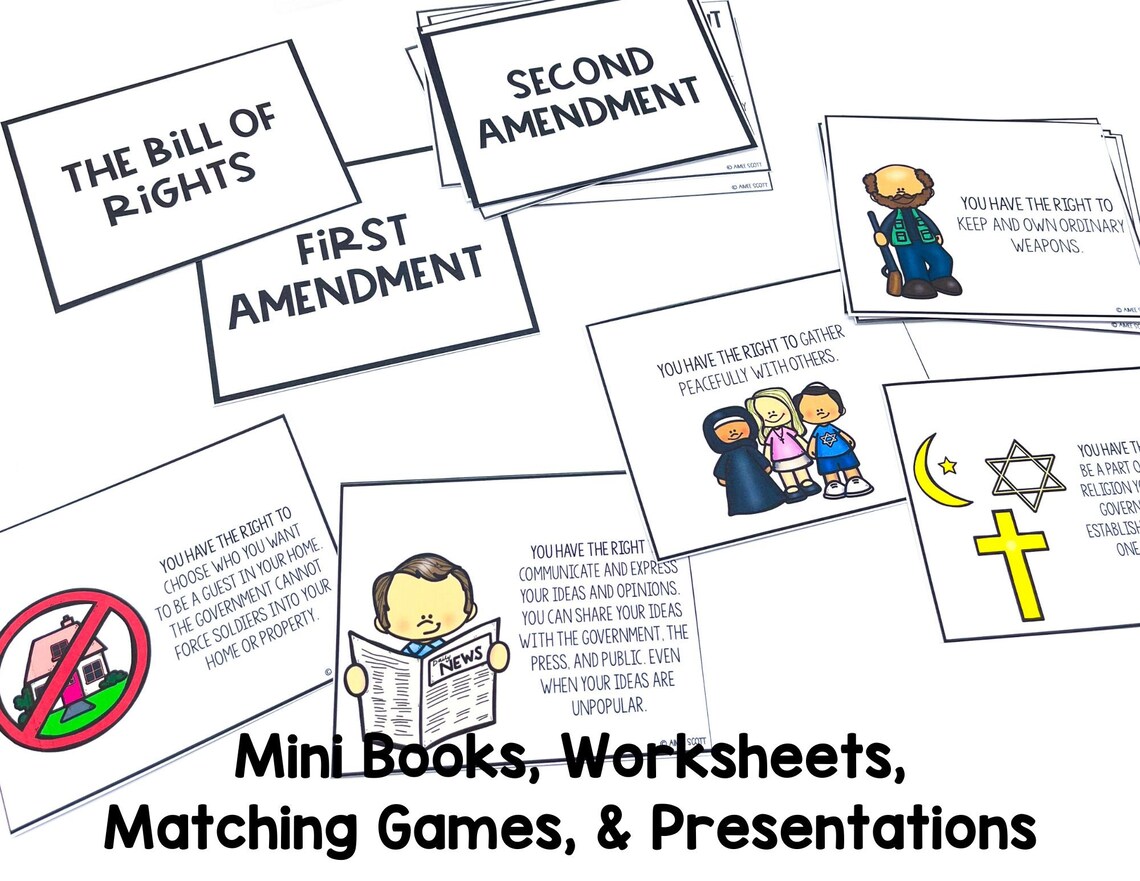 Bill of Rights Lesson | US History | Constitution Day | Elementary ...